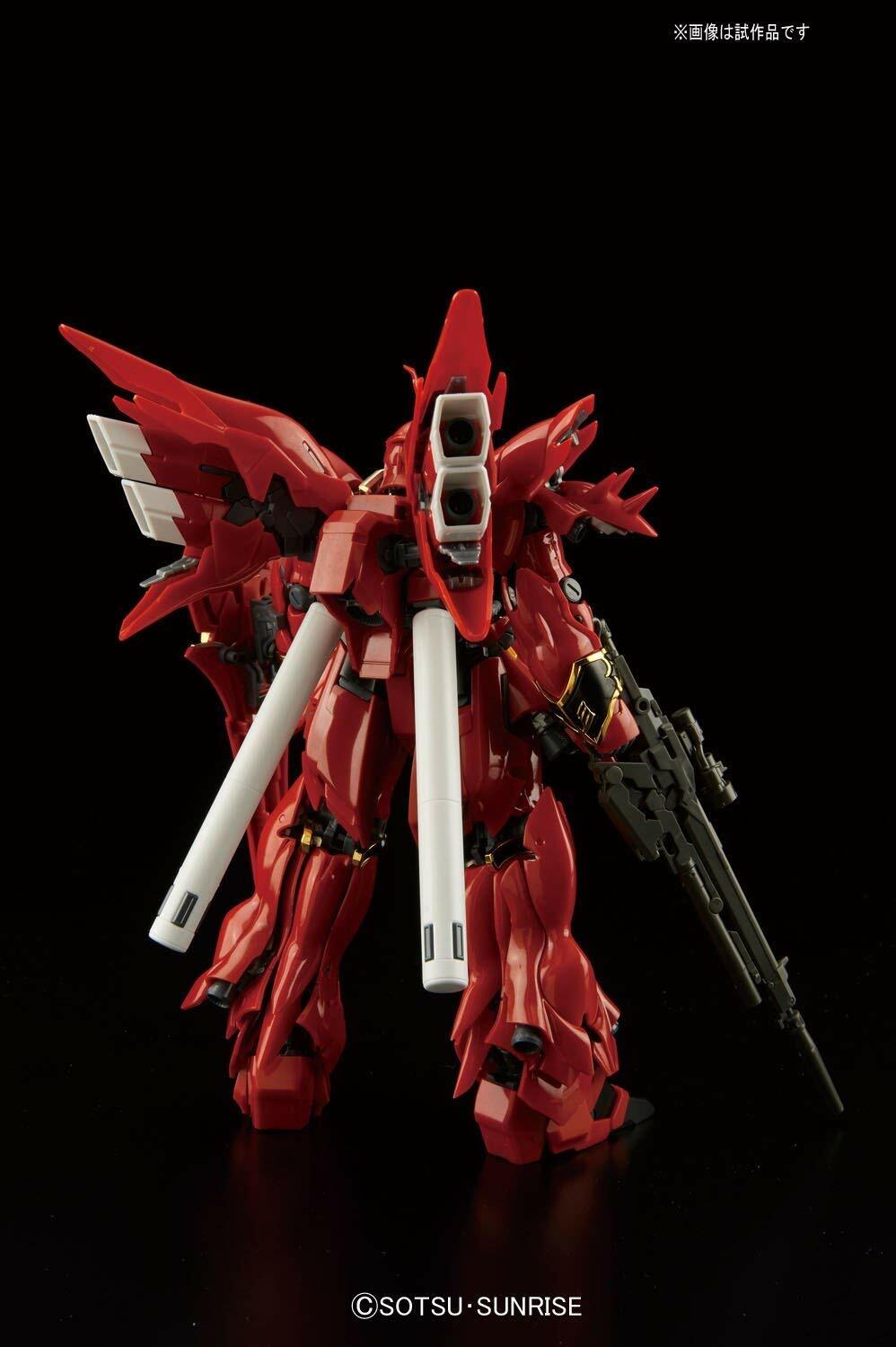 BANDAI 1/144 Gundam RG MSN-06S Sinanju Neo Zeon Mobile Suit Customized ...