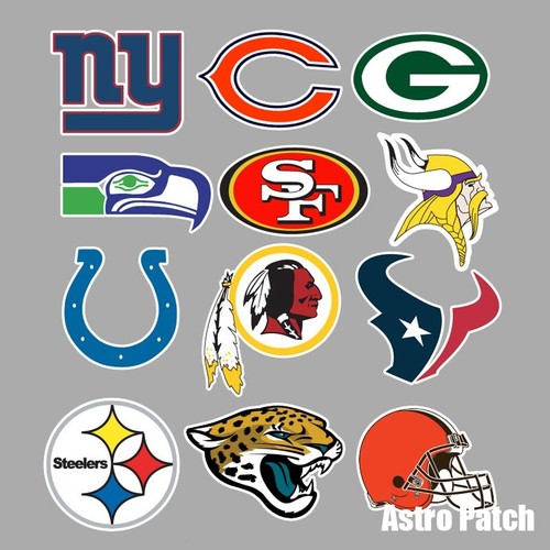 Complete 32 NFL Teams Logo Decal Vinyl Stickers Set Skateboard/Laptop ...