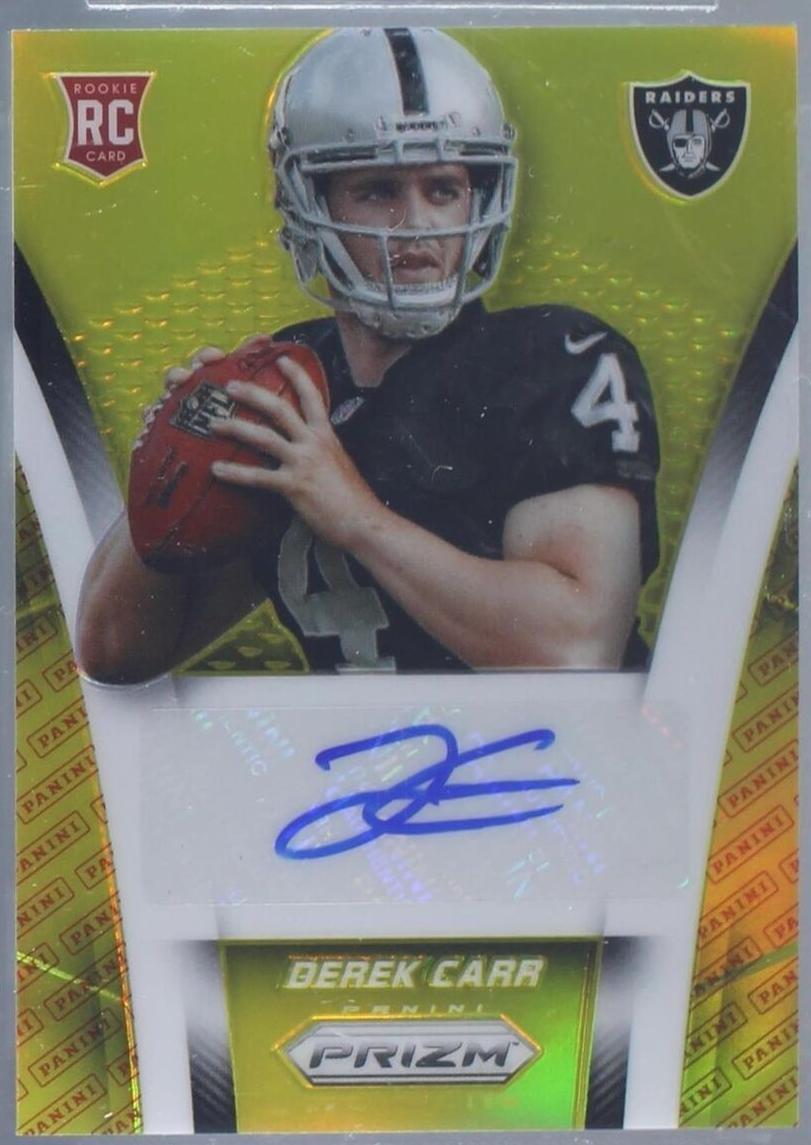 2014 Panini Prizm - Autographed Rookie Derek Carr #AR-DC Panini Prizm ...