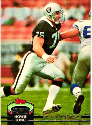 1992 Topps Stadium Club Howie Long card # 147 - L.A. Raiders -NFL Hall ...