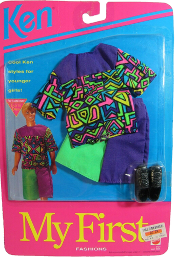 VINTAGE MATTEL BARBIE 1992 "MY FIRST KEN" EASY TO DRESS FASHION OUTFIT ...