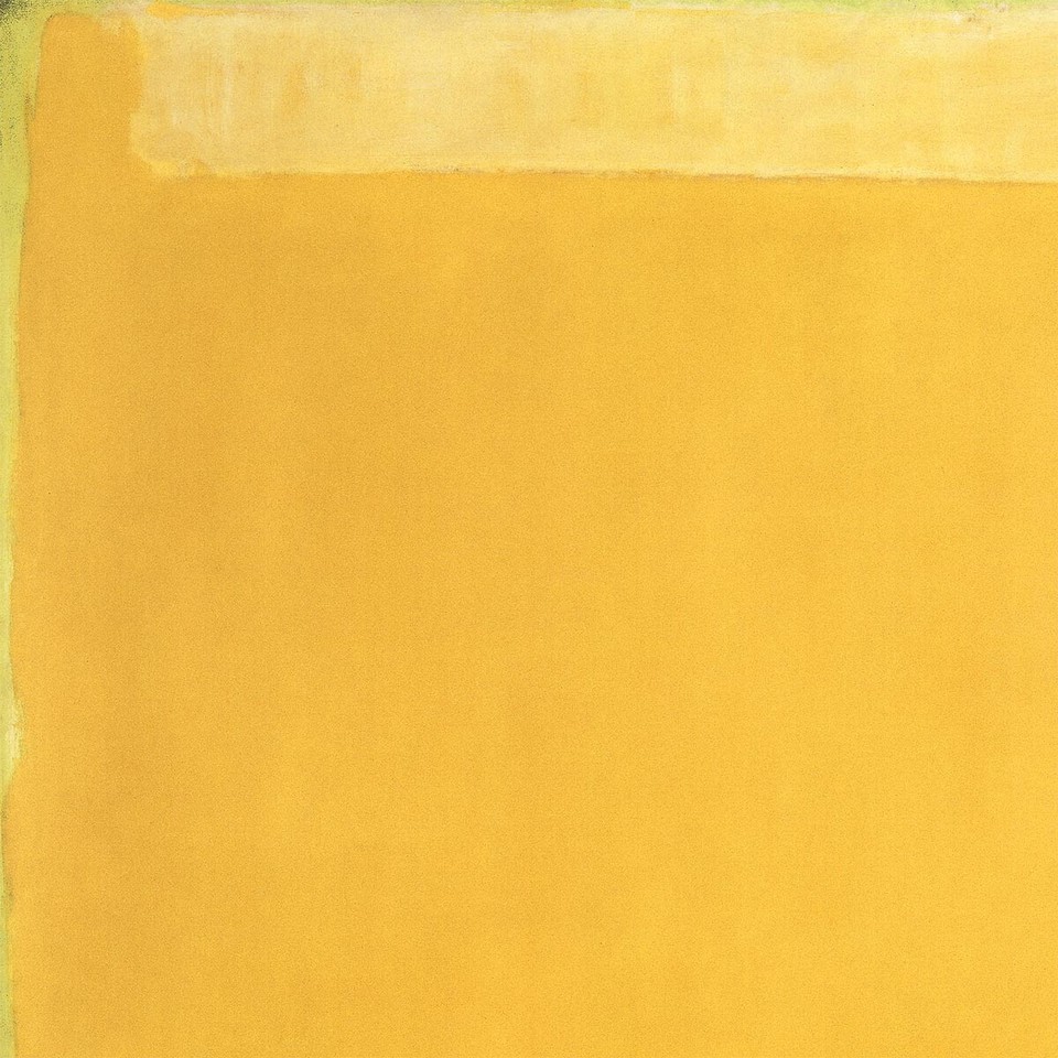 28W"x30H" NUMBER 5 (NUMBER 22) by MARK ROTHKO - YELLOW CANARY ORANGE ...