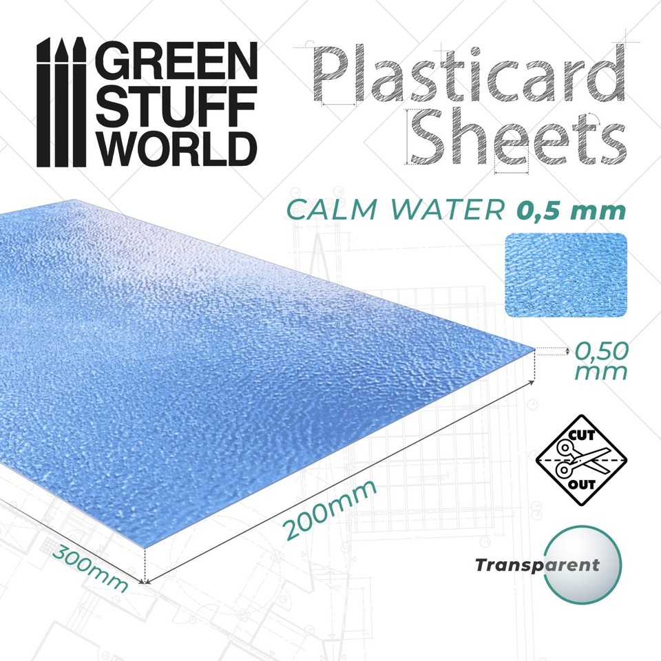 Calm Water Sheet - Rippled Water Effect - Basing Scenery Miniature ...
