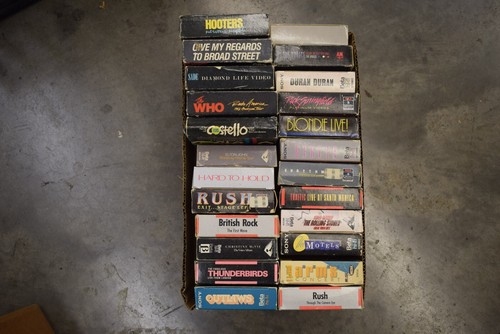 Betamax Video Tapes. Mostly Classic Rock. All factory recordings. Lot ...
