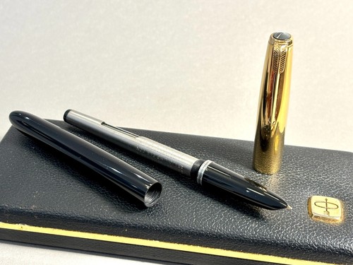 NOS BLACK PARKER 51 AEROMETRIC FOUNTAIN PEN ARGENTINA (BFP510) | eBay