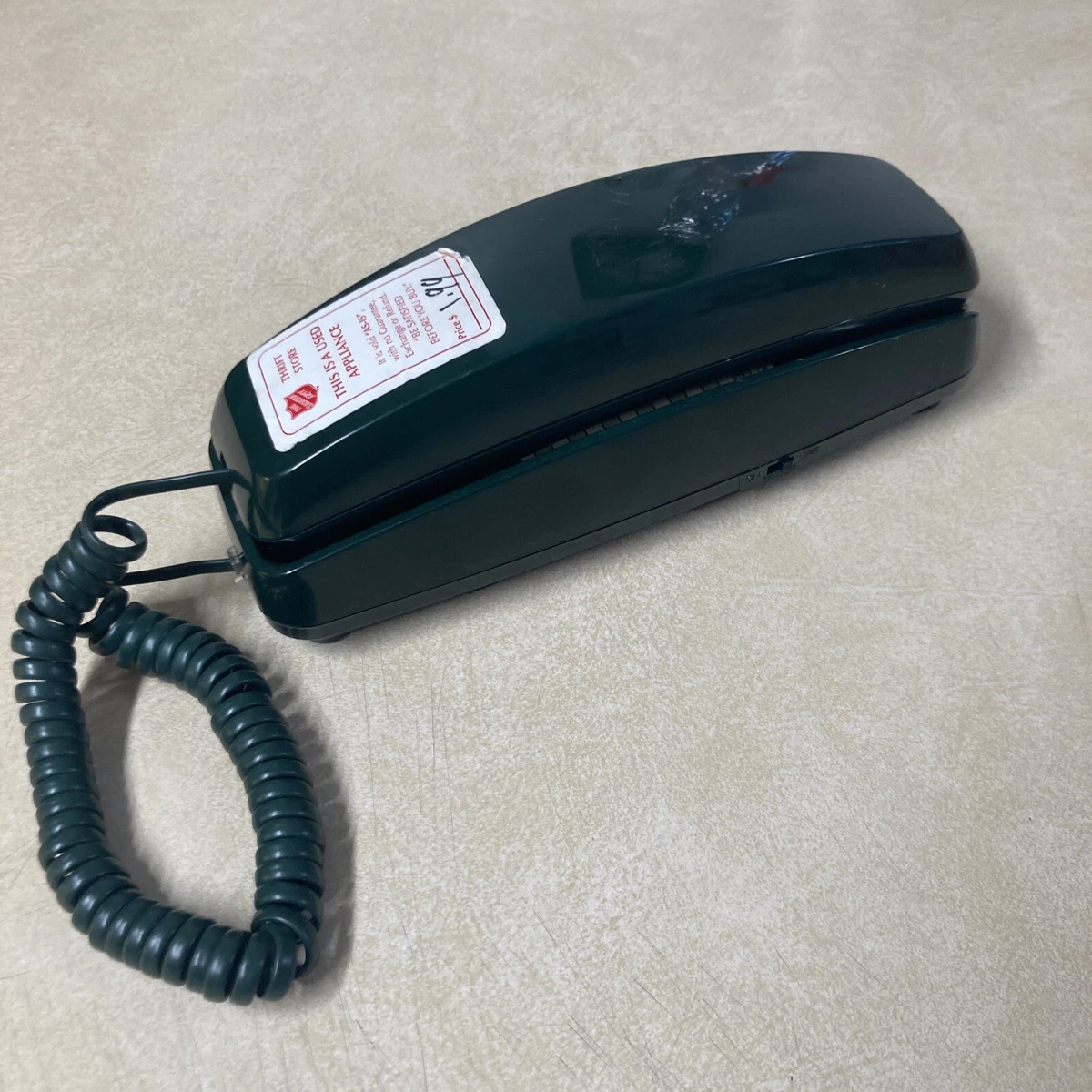 Push Button Telephone Green