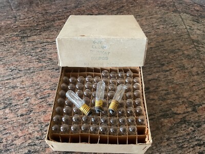 Vintage C6 - 8V Clear Blinking Lamp/ Bulbs | eBay