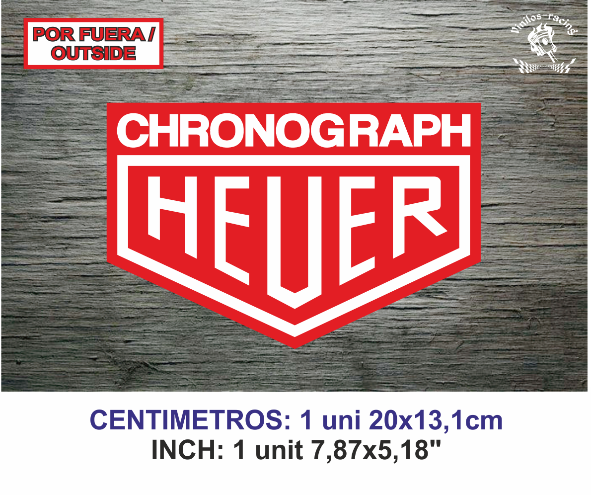 Sticker Vinilo Pegatina Decal Vinyl Aufkleber Tag Heuer Chronograph ...