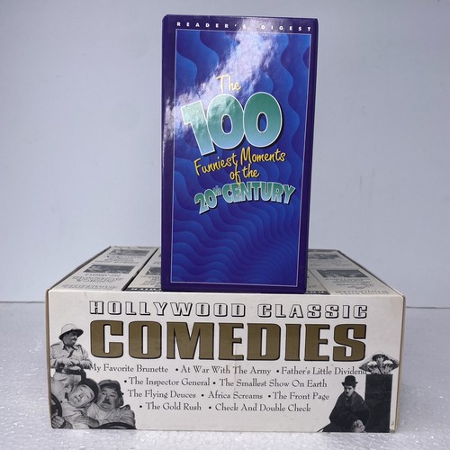 Hollywood Classic Comedies VHS BOX SET - 100 Funniest Moments Combo Lot ...