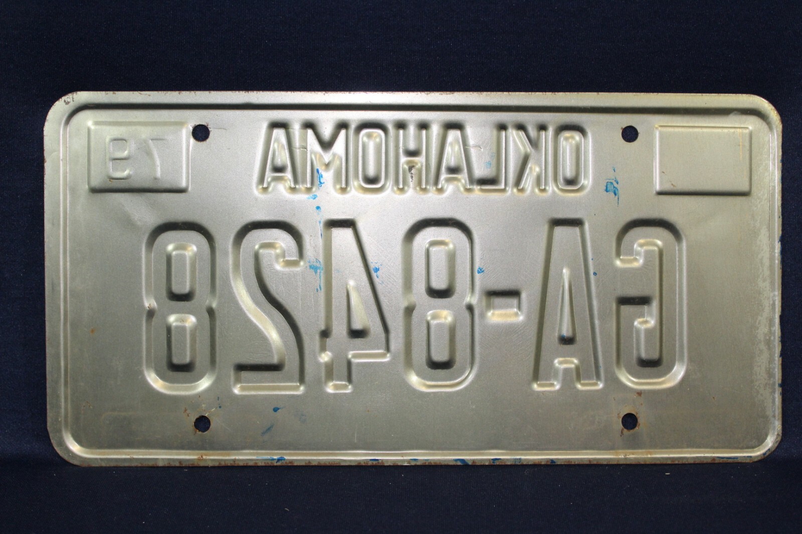 Vintage 1980 Oklahoma Single License Plate GA-8428 | eBay