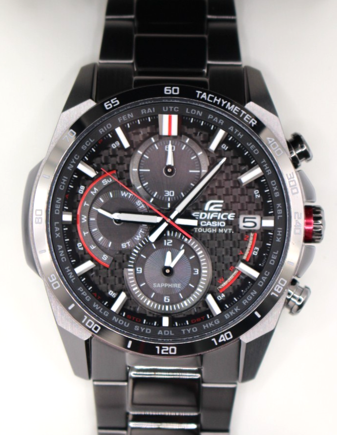 CASIO EDIFICE EQW-A2000DC-1AJF Carbon Dial Sport Solar Radio Atomic ...