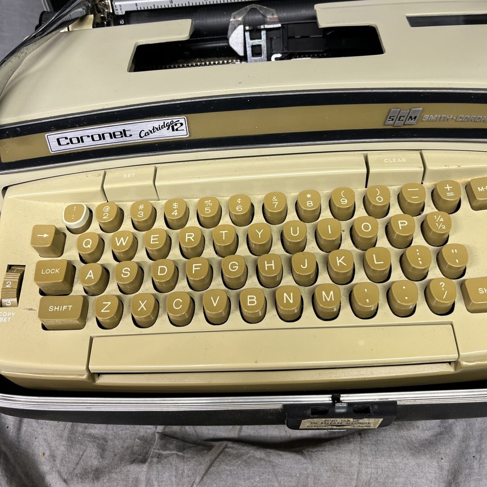 vintage smith corona electric typewriter Super 12 model 6LEA works | eBay