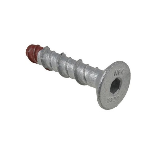 Qty 2 Countersunk Screw Bolt M12 x 150mm Galvanised 10mm Hex Concrete ...