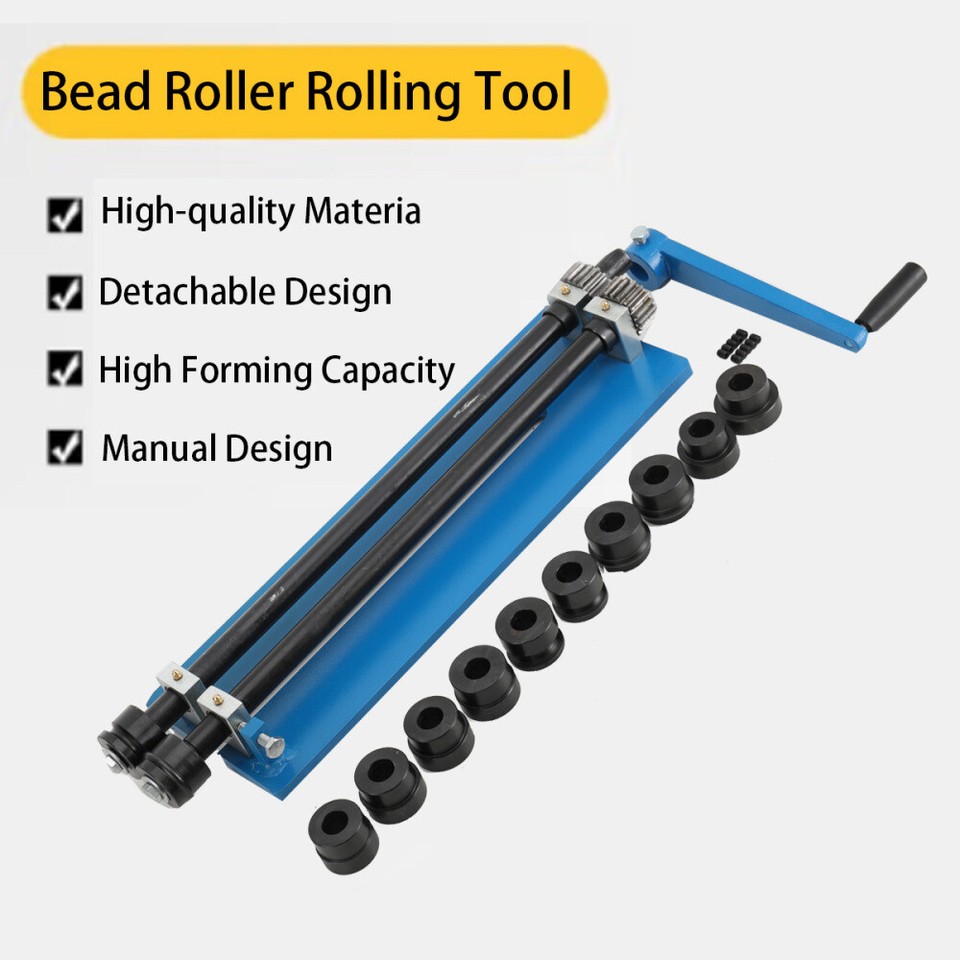 18" Sheet Metal Bead Roller Machine w/6 Sets Dies Manual Heavy Duty ...
