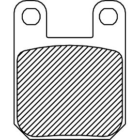 "Drag Specialties 1720-0205 Organic Brake Pads for GMA ""F"" Calipers ...