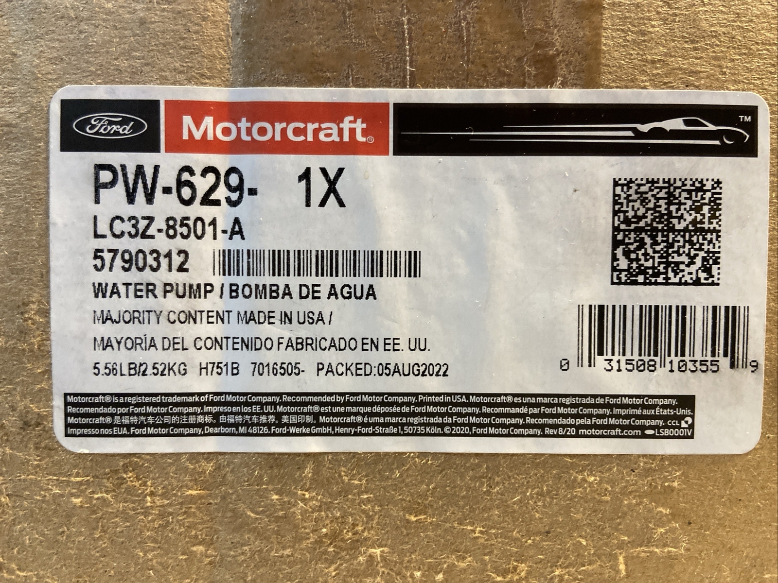 Genuine Ford Water Pump Assembly Lc3z-8501-a for sale online | eBay