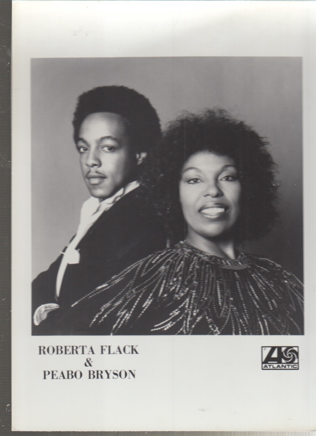 roberta flack & peabo bryson press photo | eBay