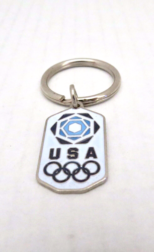 Souvenir Olympic Rings & Stylized Flower Keychain Key Ring | eBay