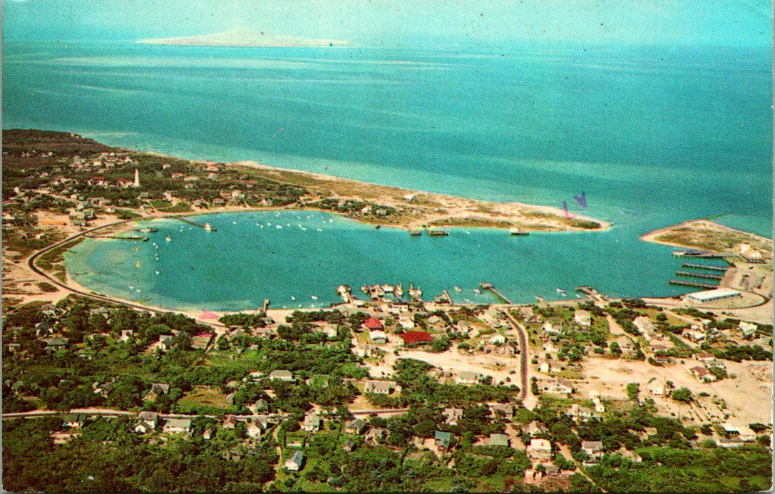 Ocracoke Island Lighthouse Aerial View