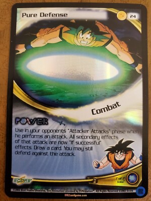 Pure Defense HOLO FOIL LIMITED 24 DBZ TCG PROMO Score - MINT | eBay