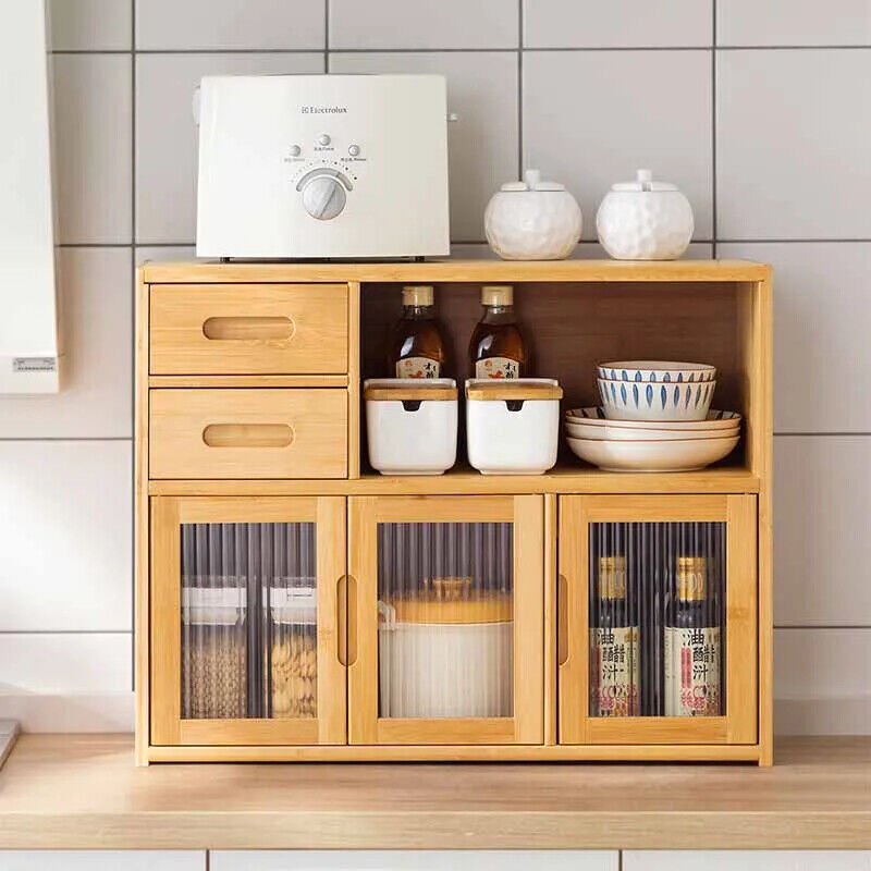 Kitchen Desk Cupboard Tea Room Tea Coffee Tea Pot Cup Storage Drawer ...