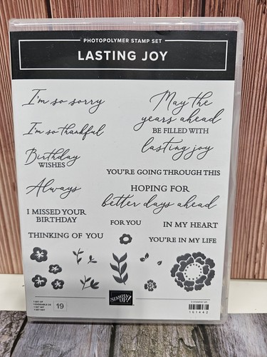 Stampin' UP! LASTING JOY Stamp Set Birthday Sorry Thankful Thinking of ...