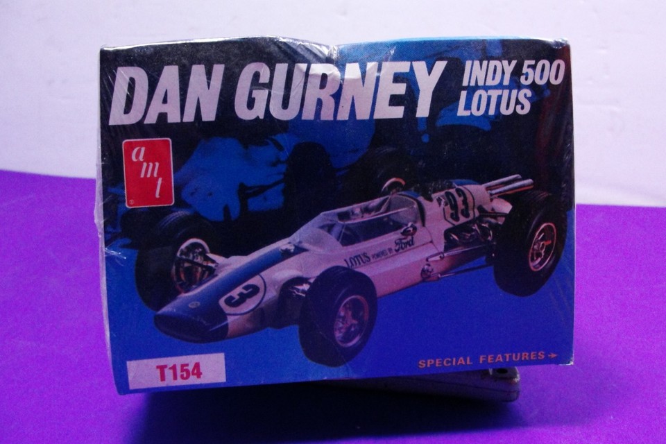 Vintage New Original AMT Model Kit 1963 Indy 500 Lotus Dan Gurney T154 ...