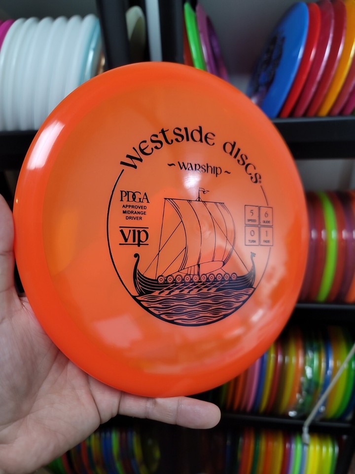 Westside Discs Orange 178g VIP Warship Disc Golf Midrange | eBay