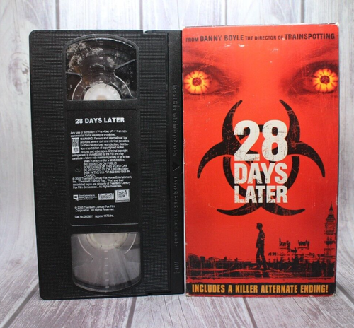 RARE 28 Days Later VHS Tape Horror Zombies 2004 Cillian Murphy Danny ...