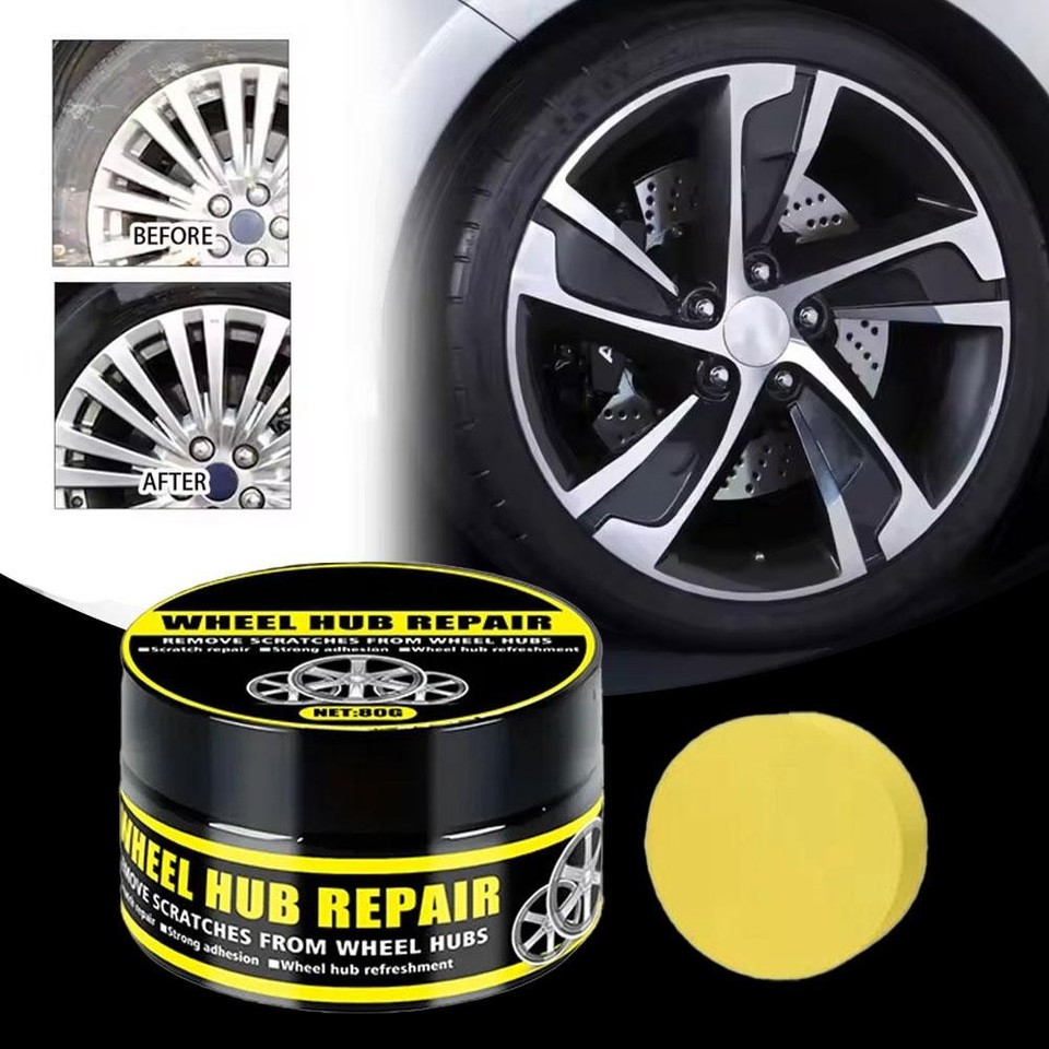 80g Car Wheel Hub Repair Kit Scratch Removal and Polish Restore Paste ...