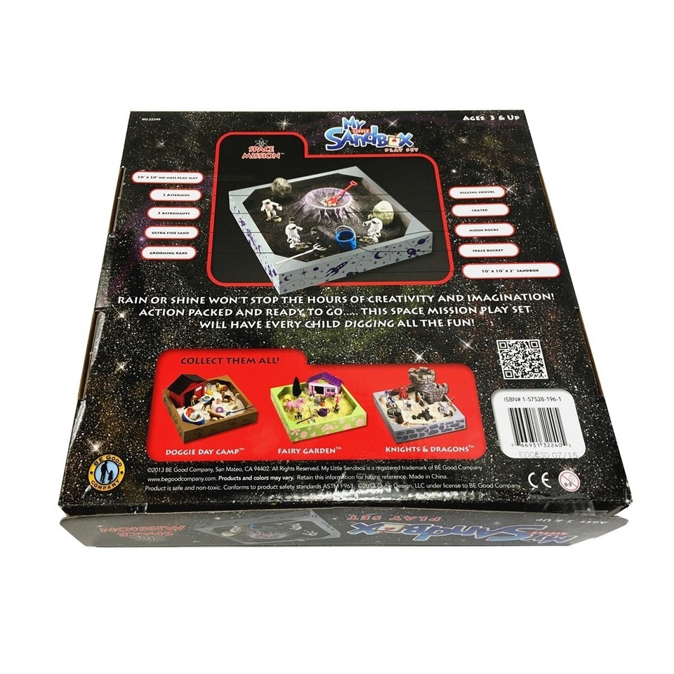 My Little Sandbox Space Mission Play Set Ultra Fine Sand Astronauts ...