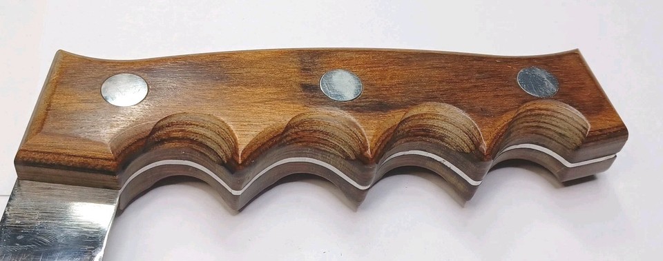 VINTAGE FISHMONGER OFFSET FILLET KNIFE - MAKER JIM DEAN ~INDIANTOWN, FL ...