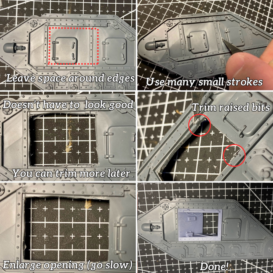 Internal Sponson Kit compatable w/ warhammer 40k Solar Auxilia Leman ...