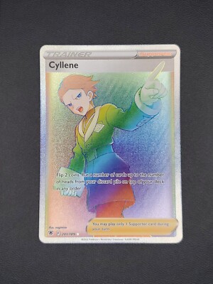 Cyllene 201/189 Rainbow Secret Rare SWSH Astral Radiance Pokemon ...