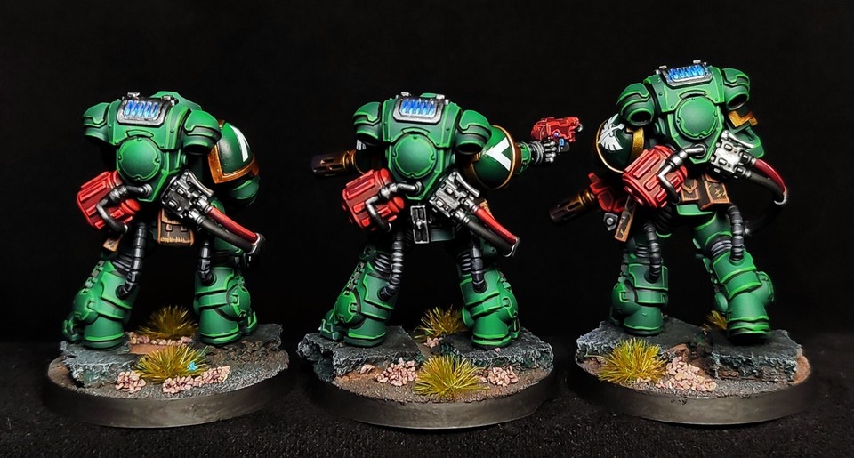 Dark Angels Primaris Eradicators painted Warhammer 40k Space Marines ...