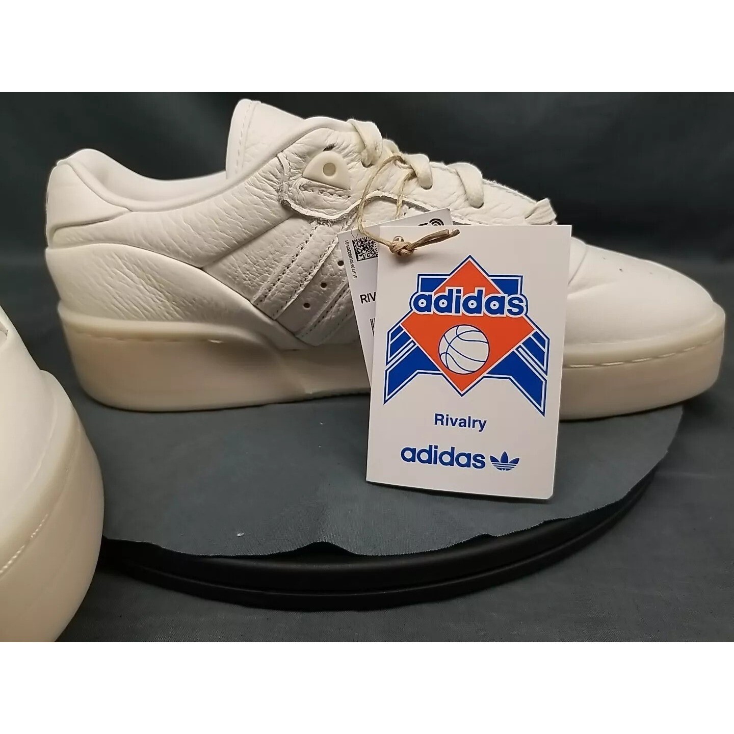 Adidas Men's Rivalry Lux Low Sneakers Leather White Ivory Size 10.5 NEW ...