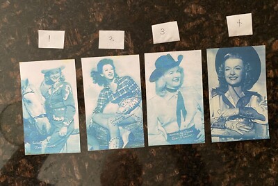 4 Post Cards - Teddi Sherman, Dale Evans & Reno Browne | eBay