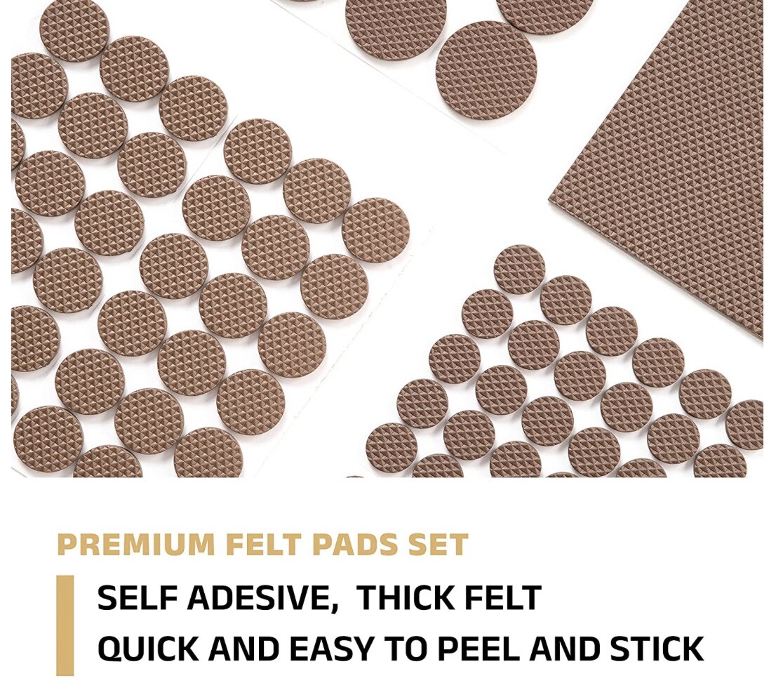 194pc NON SLIP Self Adhesive Furniture Rubber Pads Feet Table Floor ...