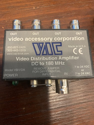 Vac CVB-VDA Distribution Amplifier, 1x4, Composite Video, Clamping ...