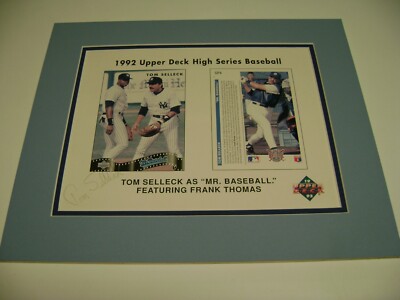 1992 Upper Deck TOM SELLECK AUTOGRAPH, Mr. Baseball, Limited 8x11 Card ...