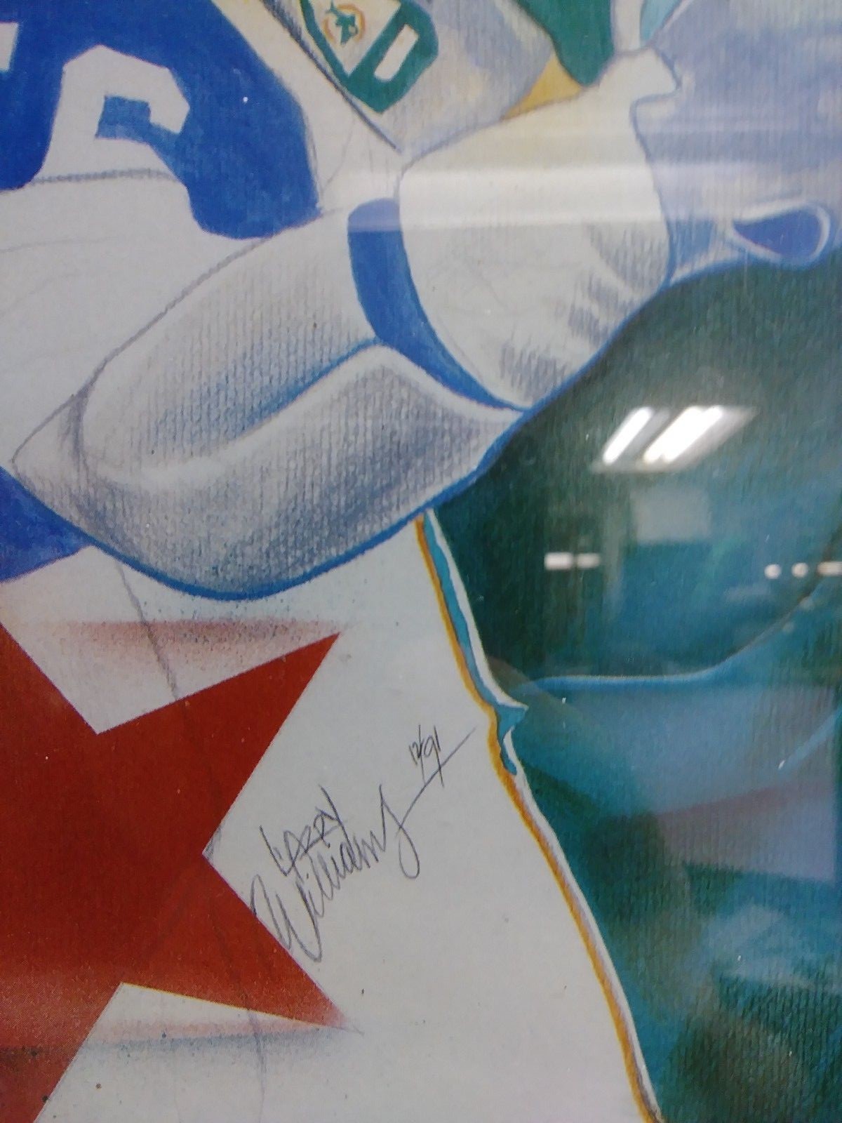 Jim Jensen Miami Dolphins Autographed Art With Frame | eBay