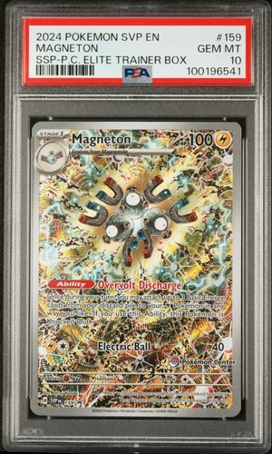 2024 Pokemon Magneton #159 SVP SSP-P.C. ETB POKEMON CENTER PSA 10 Gem ...