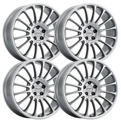 (Set-4) Vision 477 Monaco 15x7 5x100 38mm Graphite Wheels Rims 15 Inch ...