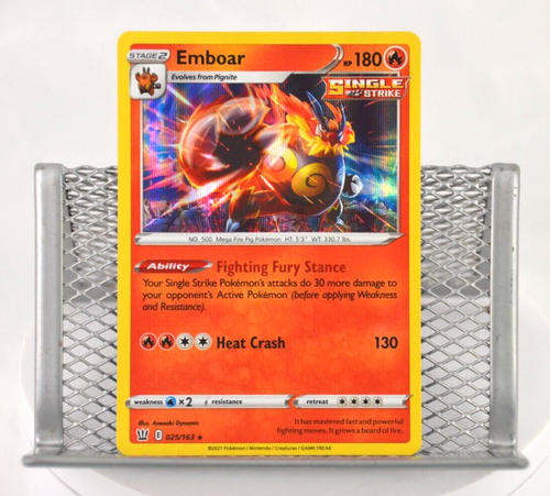 Pokemon TCG Battle Styles Emboar 025/163 Holo Rare | eBay