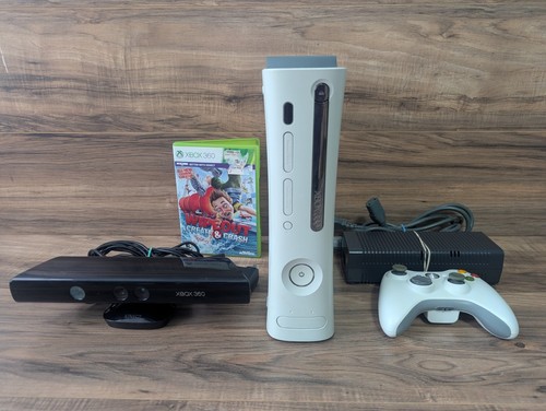 Microsoft Xbox 360 Console Bundle - 20GB White Fat System + Kinect ...