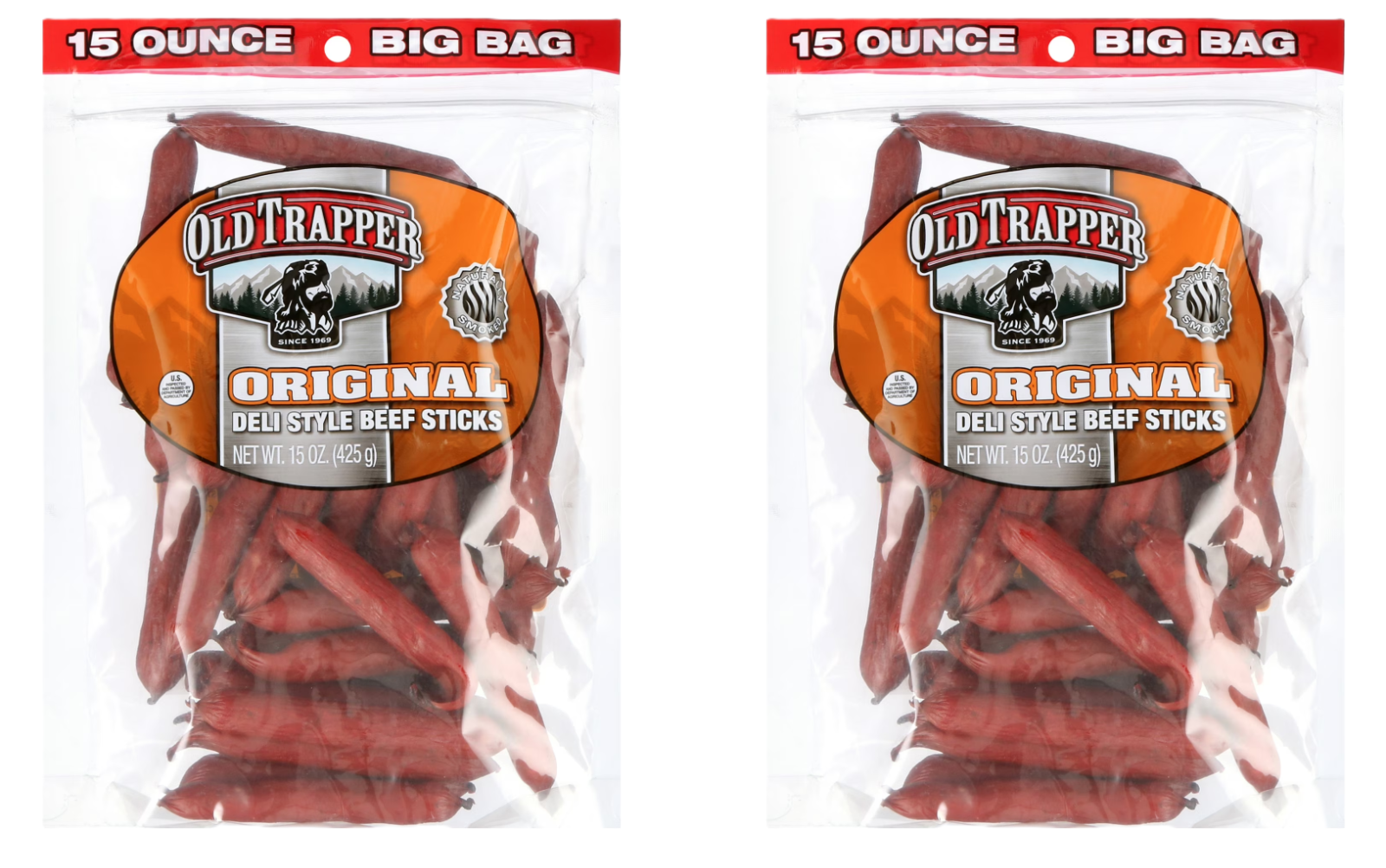 Old Trapper original Beef stick 15oz Resealable Bag... | eBay