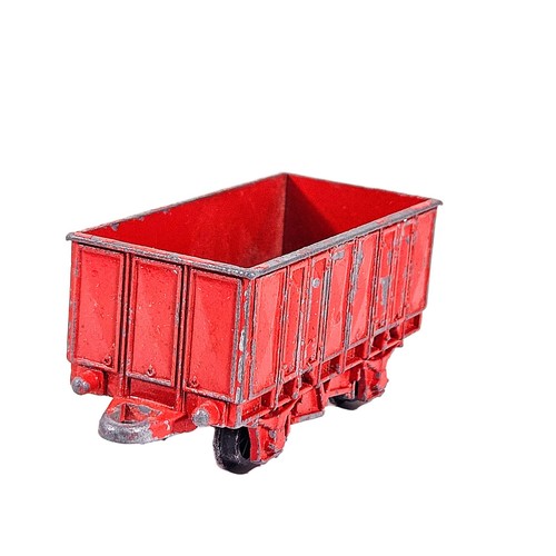 Dinky Toys Red Open Railway Wagon OO Gauge Diecast Metal Train Car ...