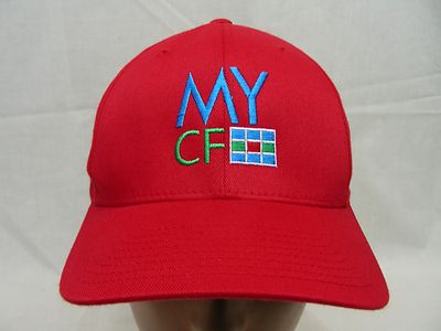 MY CF - RED - EMBROIDERED - S/M SIZE FLEXFIT BALL CAP HAT! | eBay