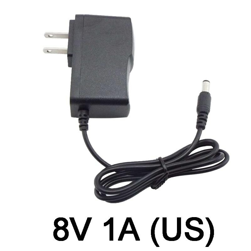 8V Universal Power Supply Adapter 8 Volt 1A 2A 3A Charger AC DC ...