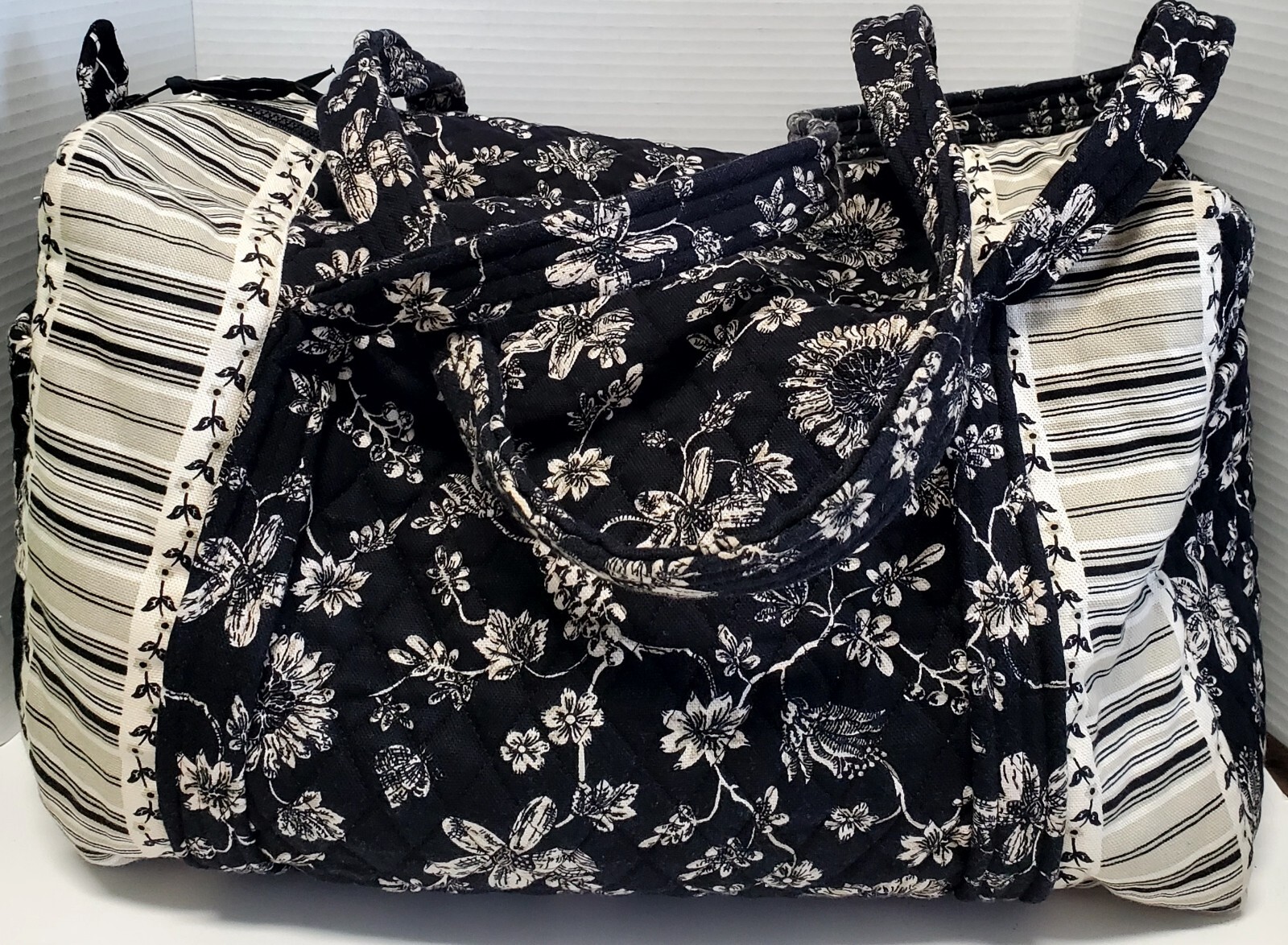 Quilted Keepers Weekender Quilted Duffle Bag Black/Iv… - Gem